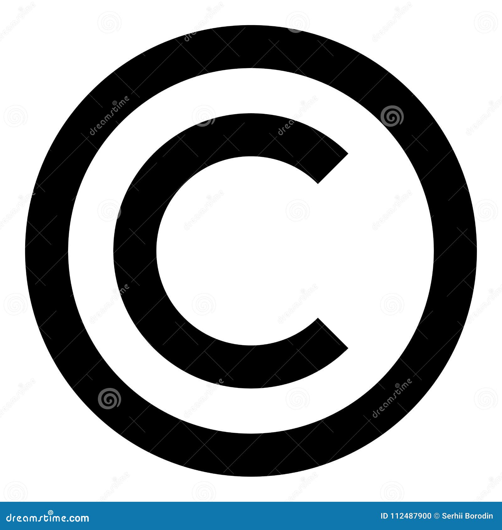Copyright Symbol Icon Black Color Illustration Flat Style Simple Image ... Copyright Symbol Icon Black Color Illustration Flat Style Simple Image ...