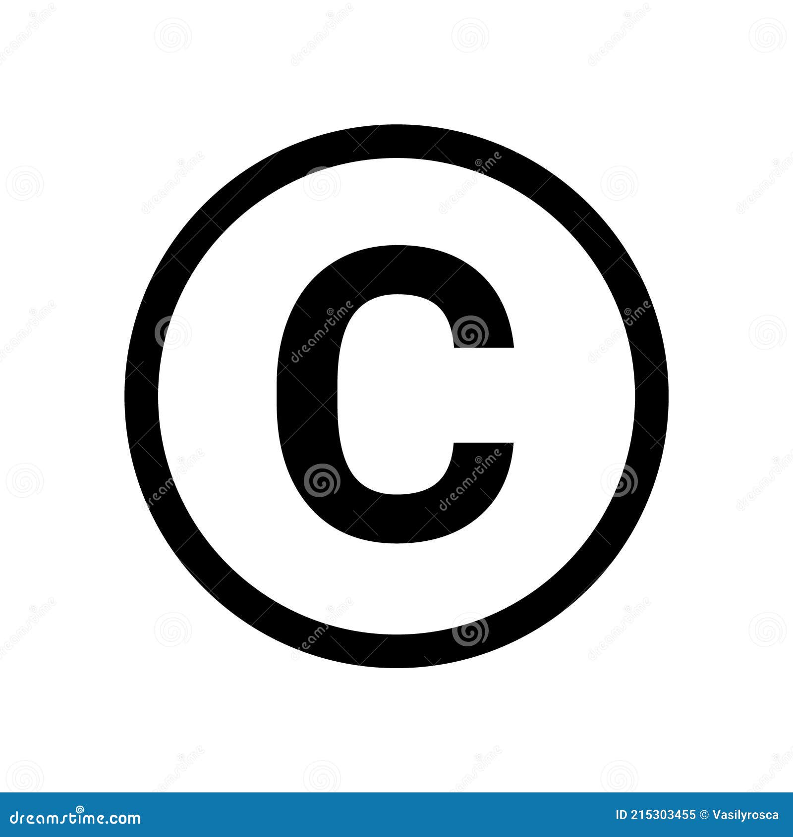 Copyright Symbol Icon Vector Logo. Copyright Sign Isolated Icon ...