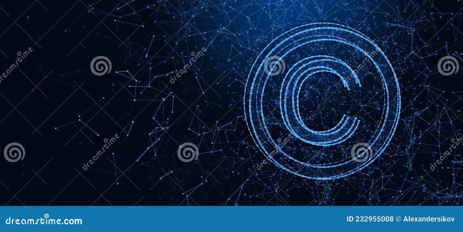 Copyright Symbol Intellectual Property Concept. 3d Render Illustration ...