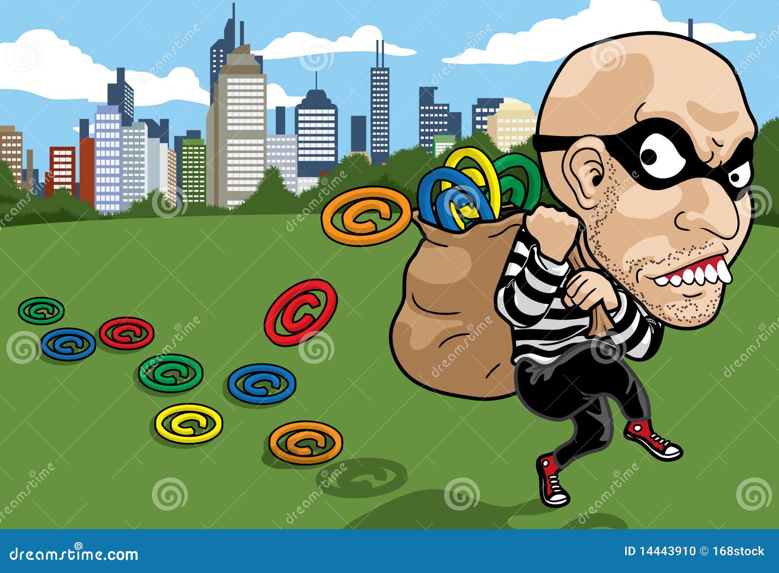 Copyright Thief pt.1 stock illustration. Illustration of thief - 14443910