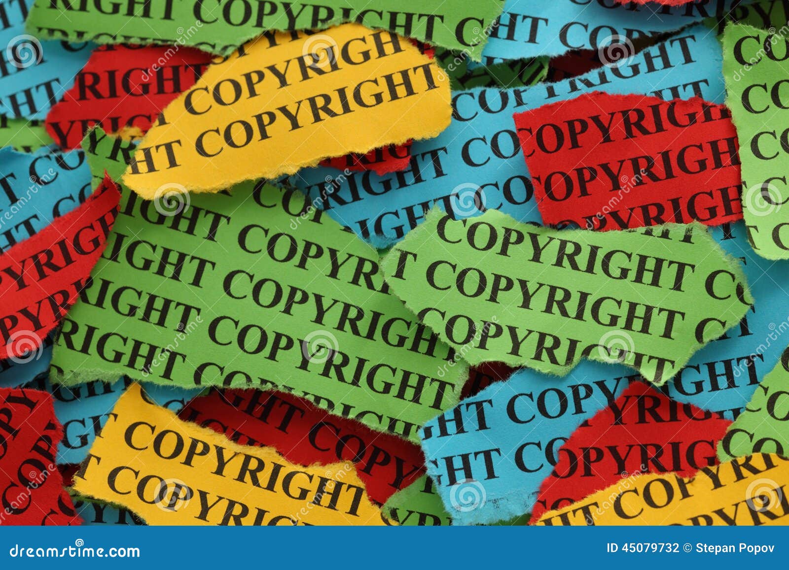 Copyright stock photo. Image of paper, ideas, heap, shot - 45079732