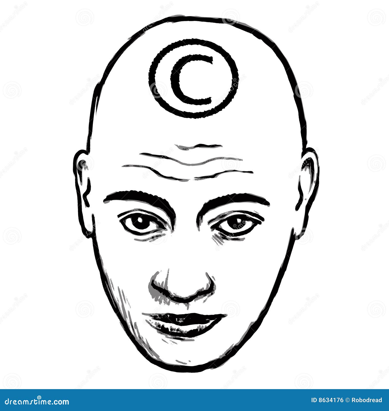 Copyright (vector) stock vector. Illustration of letter - 8634176