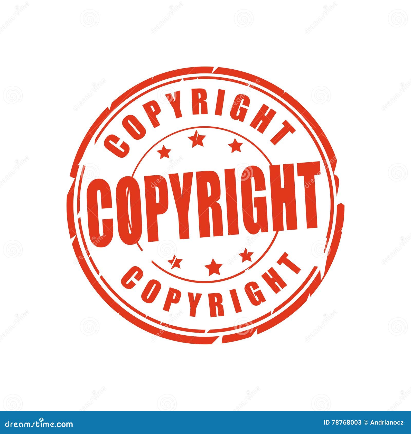 Copyright vector stamp stock vector. Illustration of rounded - 78768003
