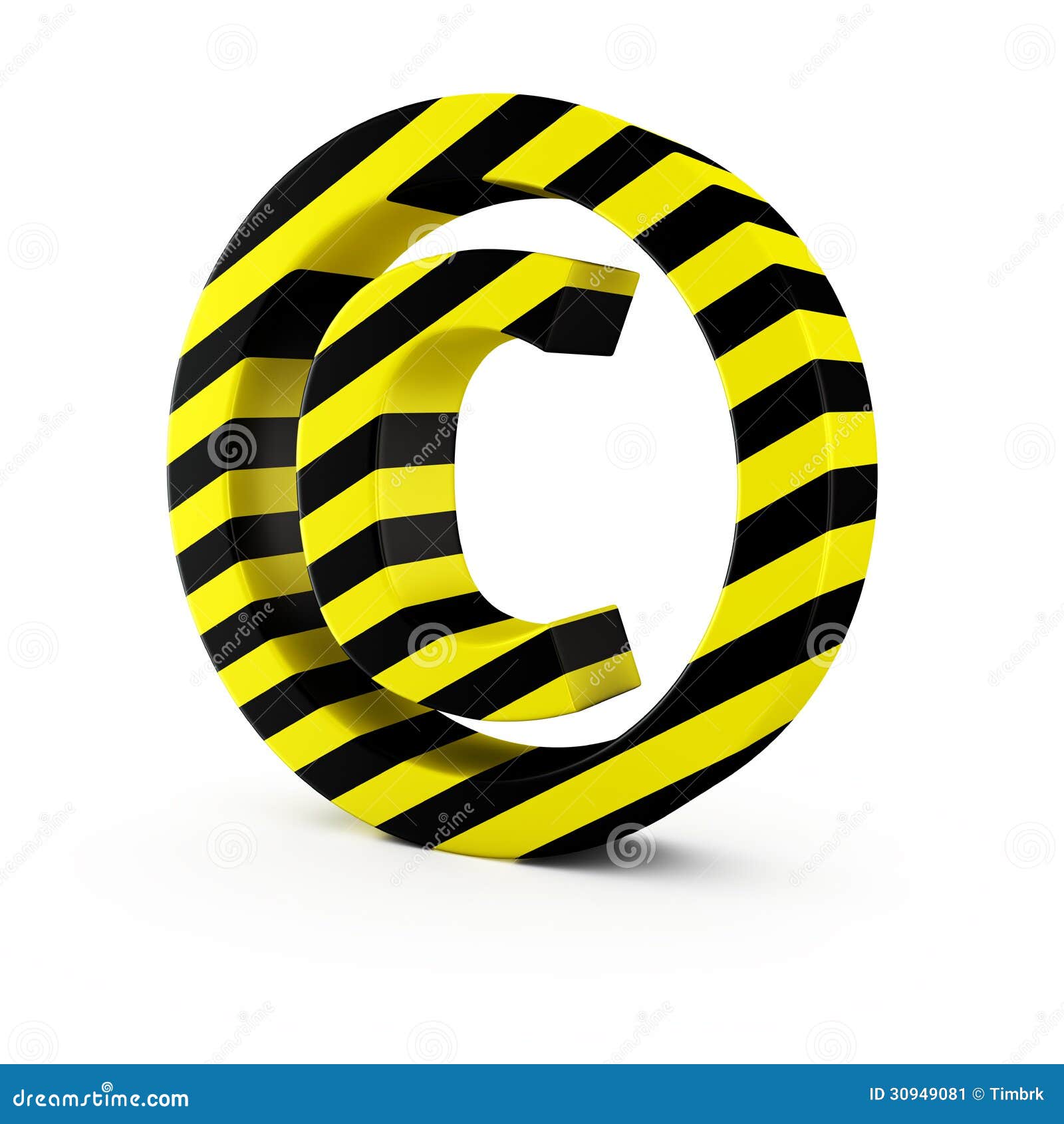 Copyright warning stock illustration. Illustration of sign - 30949081