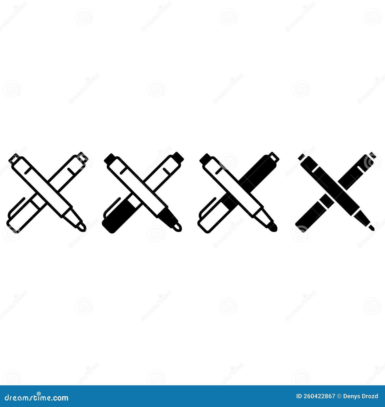 Copyrighting Icon Vector Set. Copy Writing Illustration Sign Collection ...