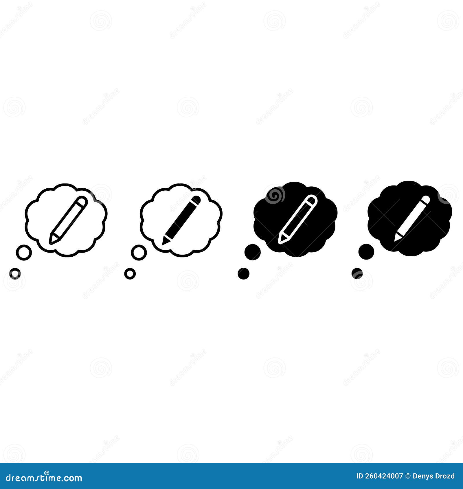 Copyrighting Icon Vector Set. Copy Writing Illustration Sign Collection ...