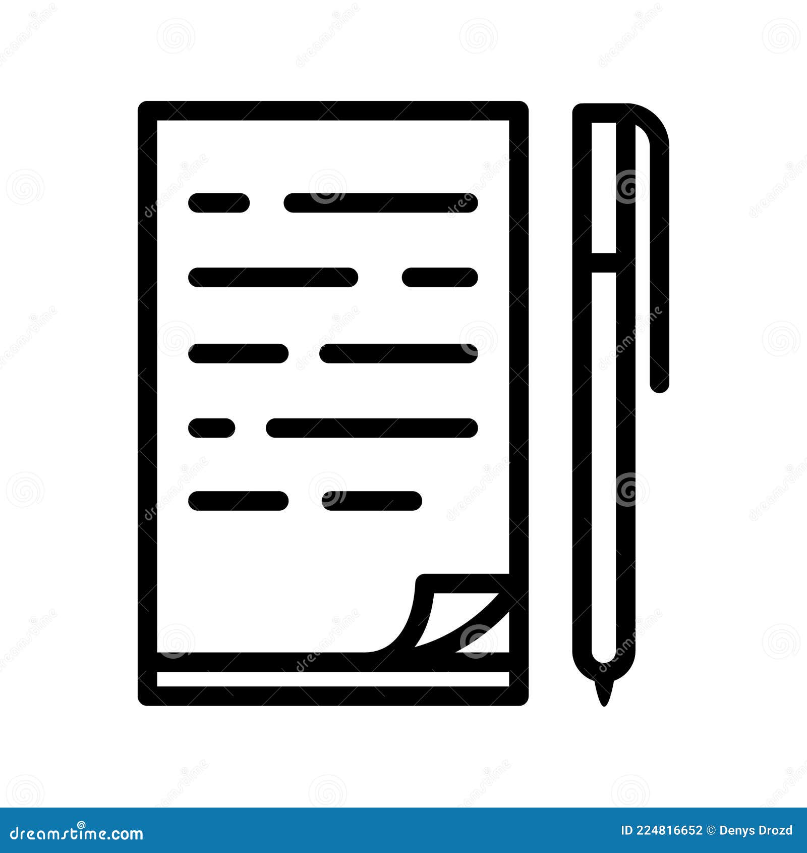 Copyrighting Icon Vector Set. Copywriting Illustration Sign Collection ...