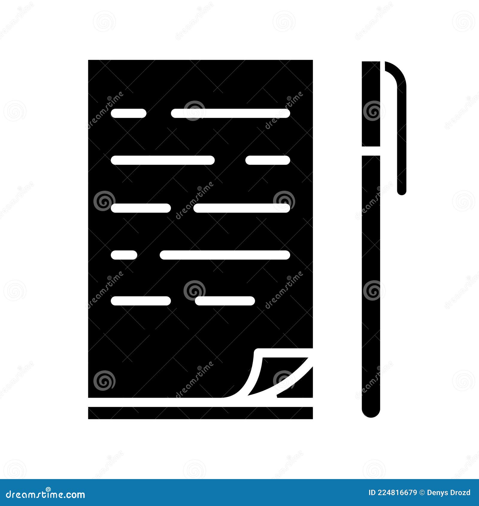 Copyrighting Icon Vector Set. Copywriting Illustration Sign Collection ...