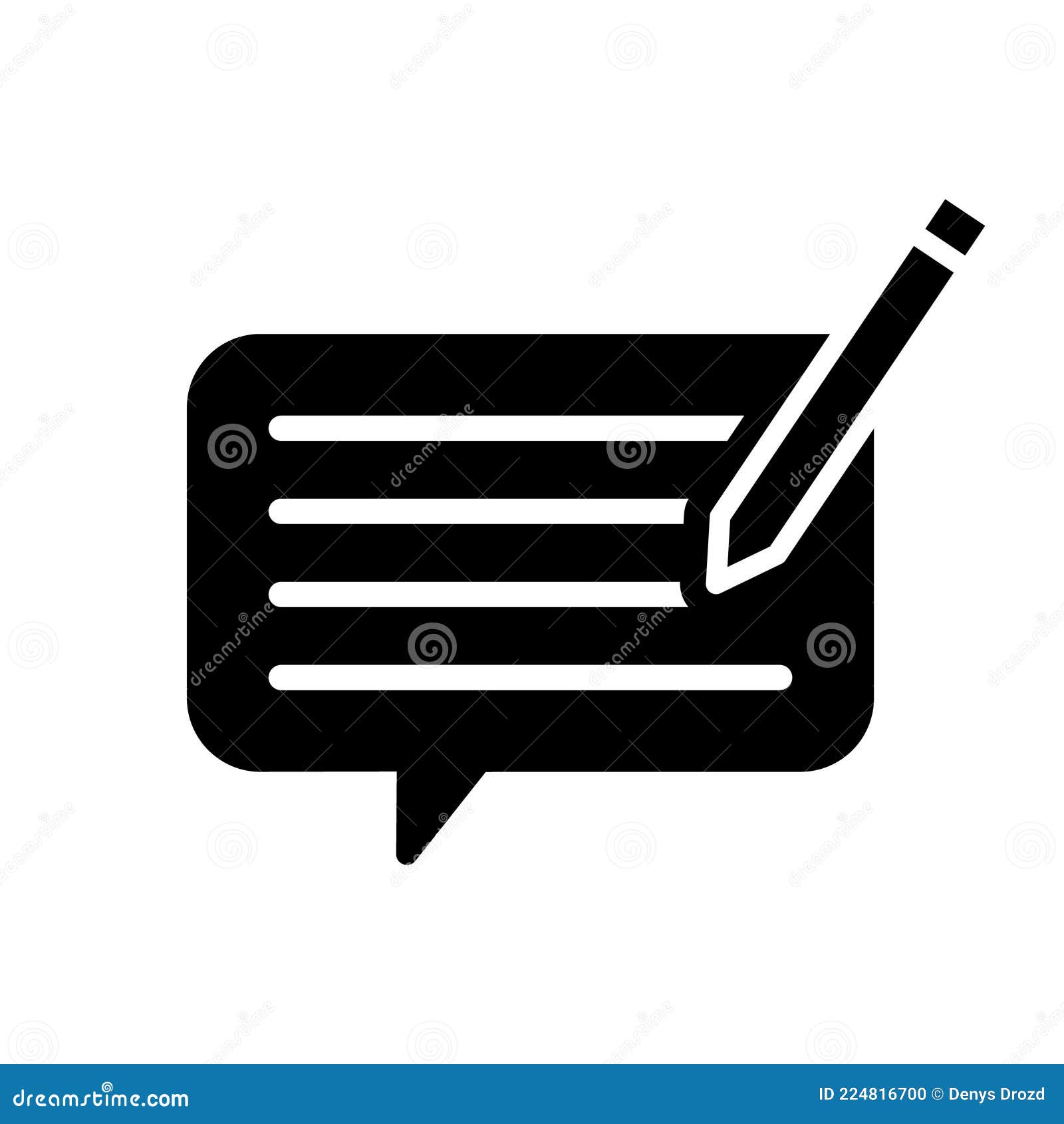 Copyrighting Icon Vector Set. Copywriting Illustration Sign Collection ...