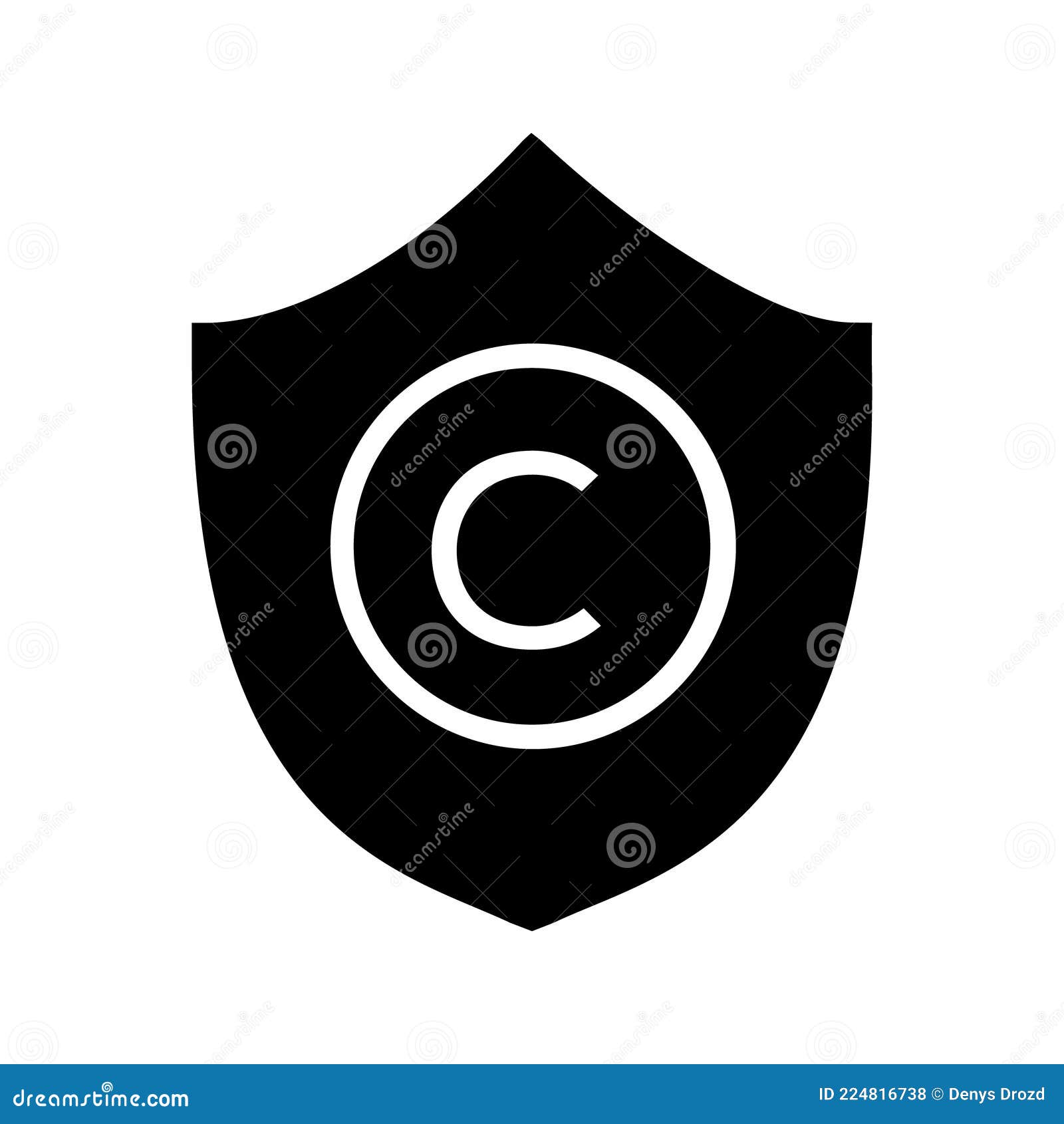 Copyrighting Icon Vector Set. Copywriting Illustration Sign Collection ...
