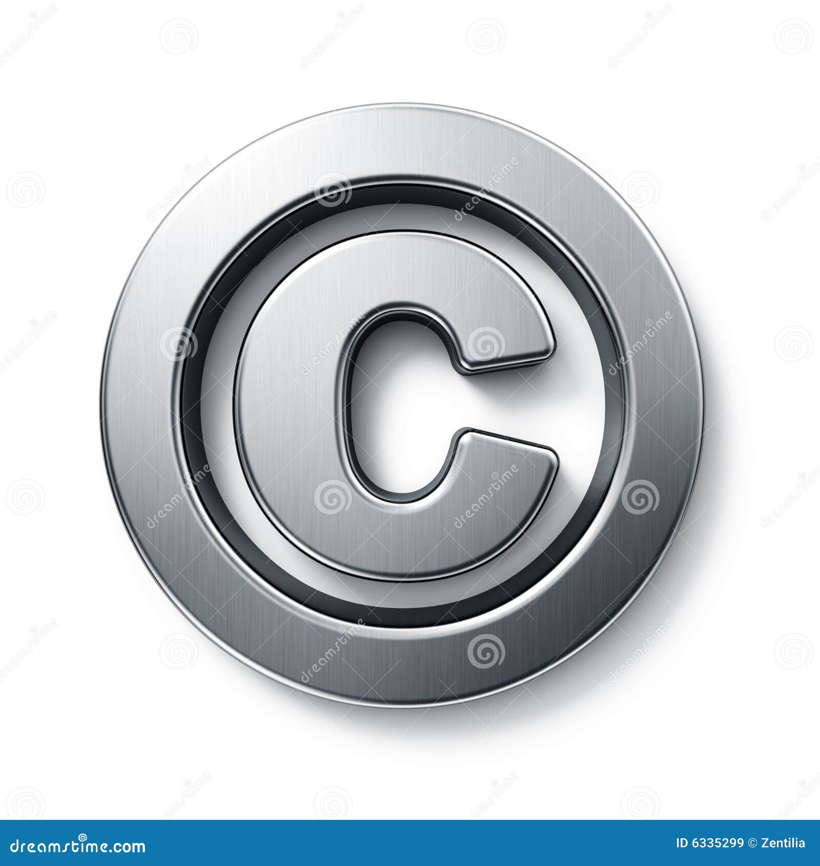 Copyrightzeichen stock abbildung. Illustration von grau - 6335299