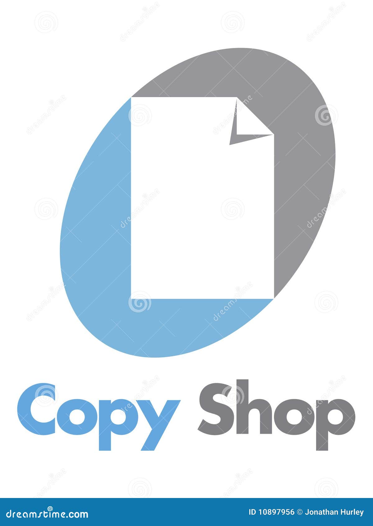 Copyshop logo stock vector. Illustration of copyshop - 10897956