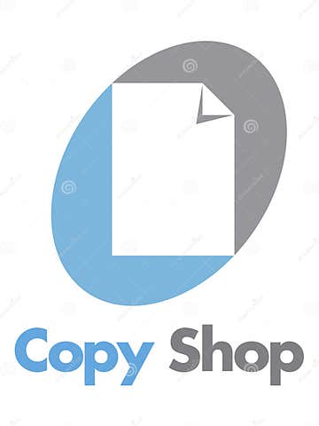 Copyshop logo stock vector. Illustration of copyshop - 10897956