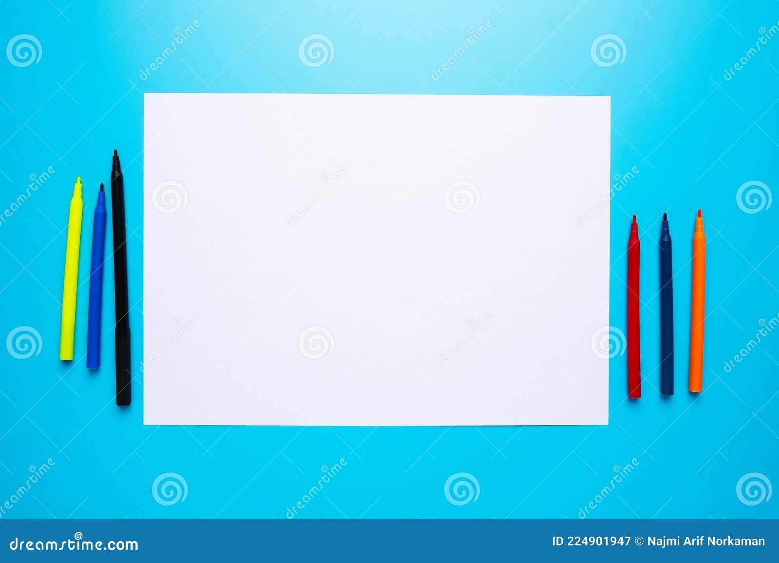 Copyspace for art class stock image. Image of kindergarten - 224901947