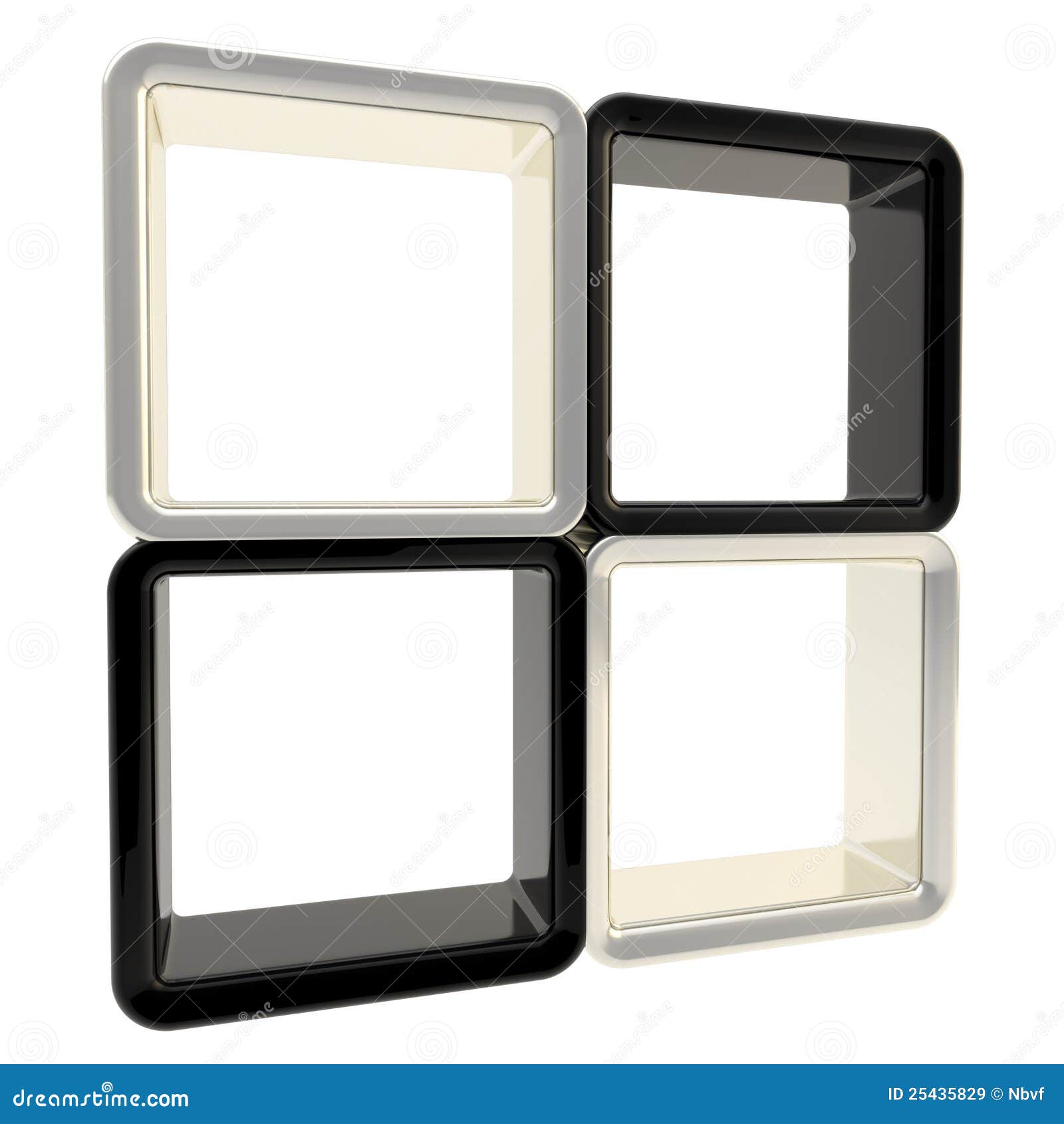 Copyspace Window Shelf Set Showcase Stock Illustration - Illustration ...