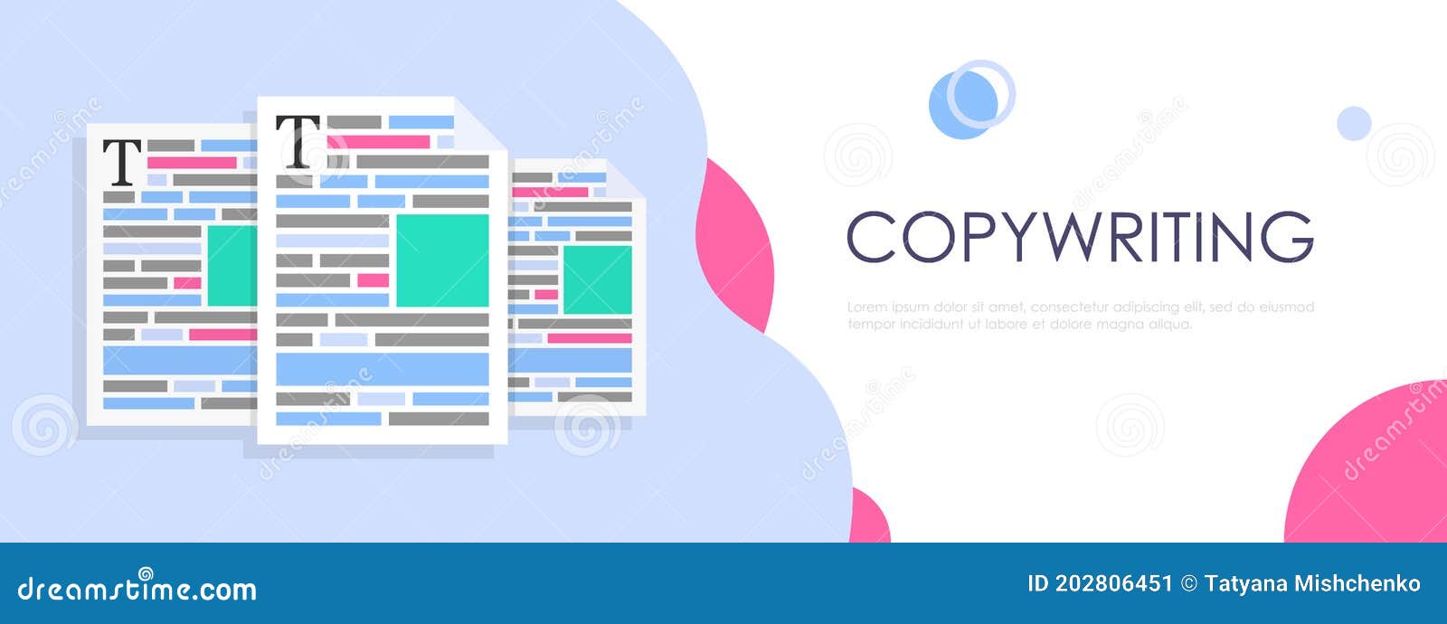 Copywriting Concept Banner. Can Use for Web Banner, Infographics, Hero ...