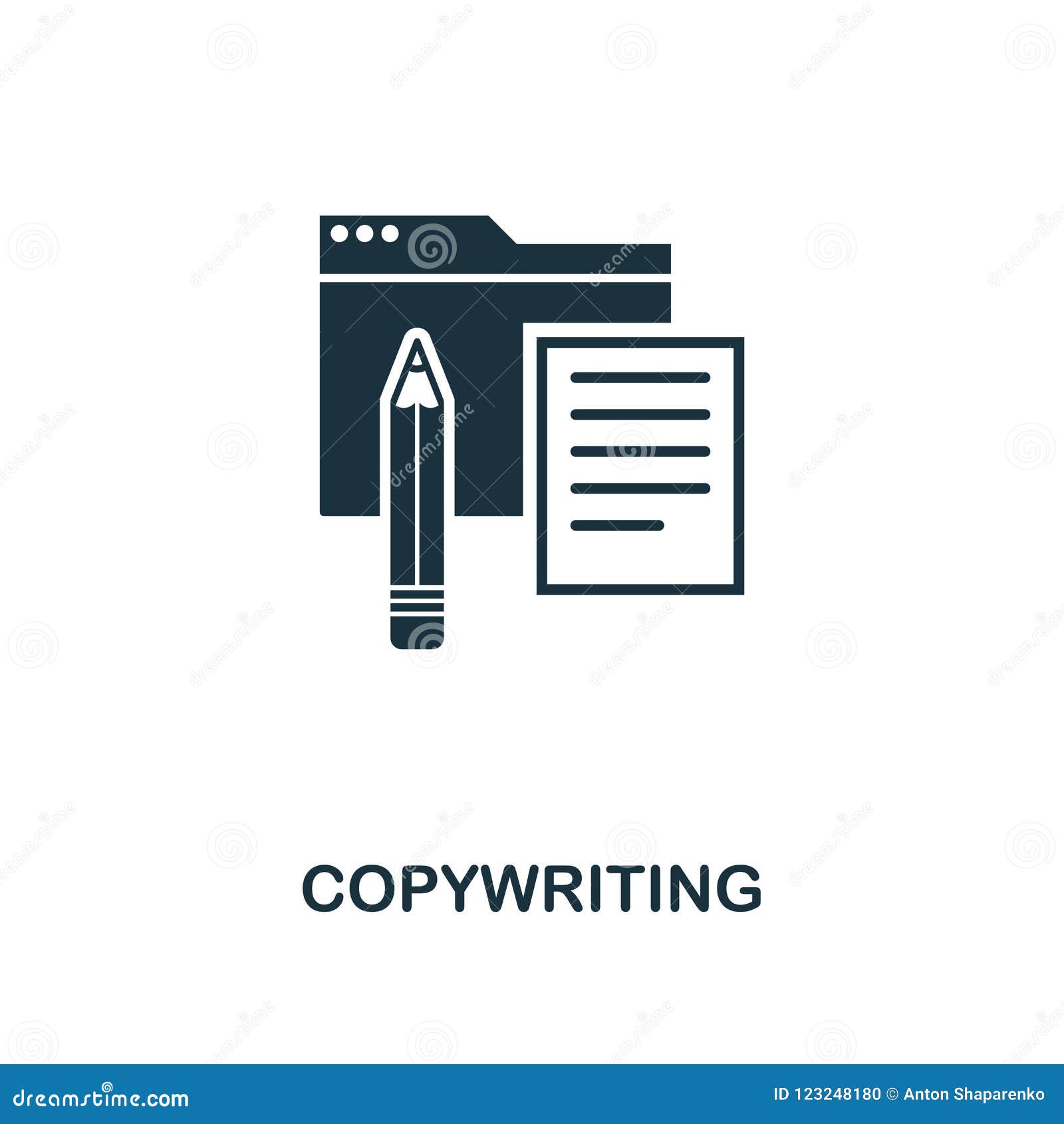 Copywriting Creative Icon. Simple Element Illustration. Copywriting ...
