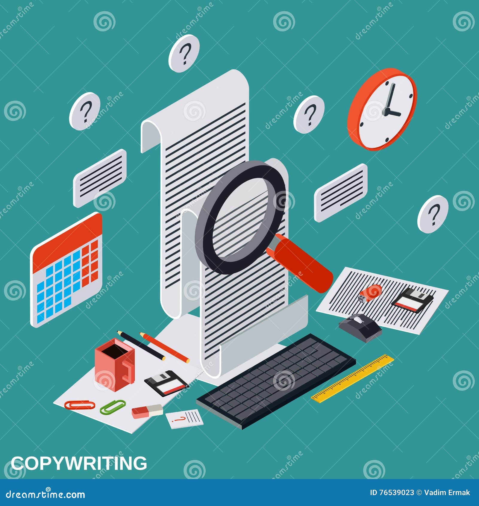 Copywriting, Editing, Journalism, Publication Vector Concept Stock ...