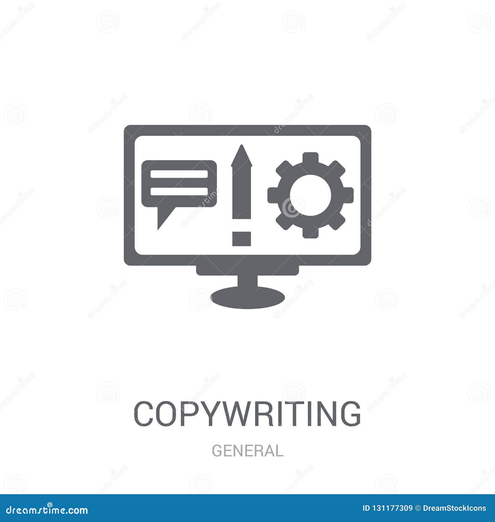 Copywriting Icon. Trendy Copywriting Logo Concept on White Background ...