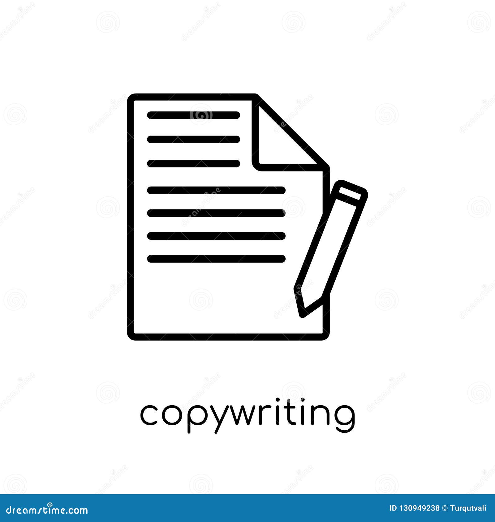 Copywriting Icon. Trendy Modern Flat Linear Vector Copywriting I Stock ...