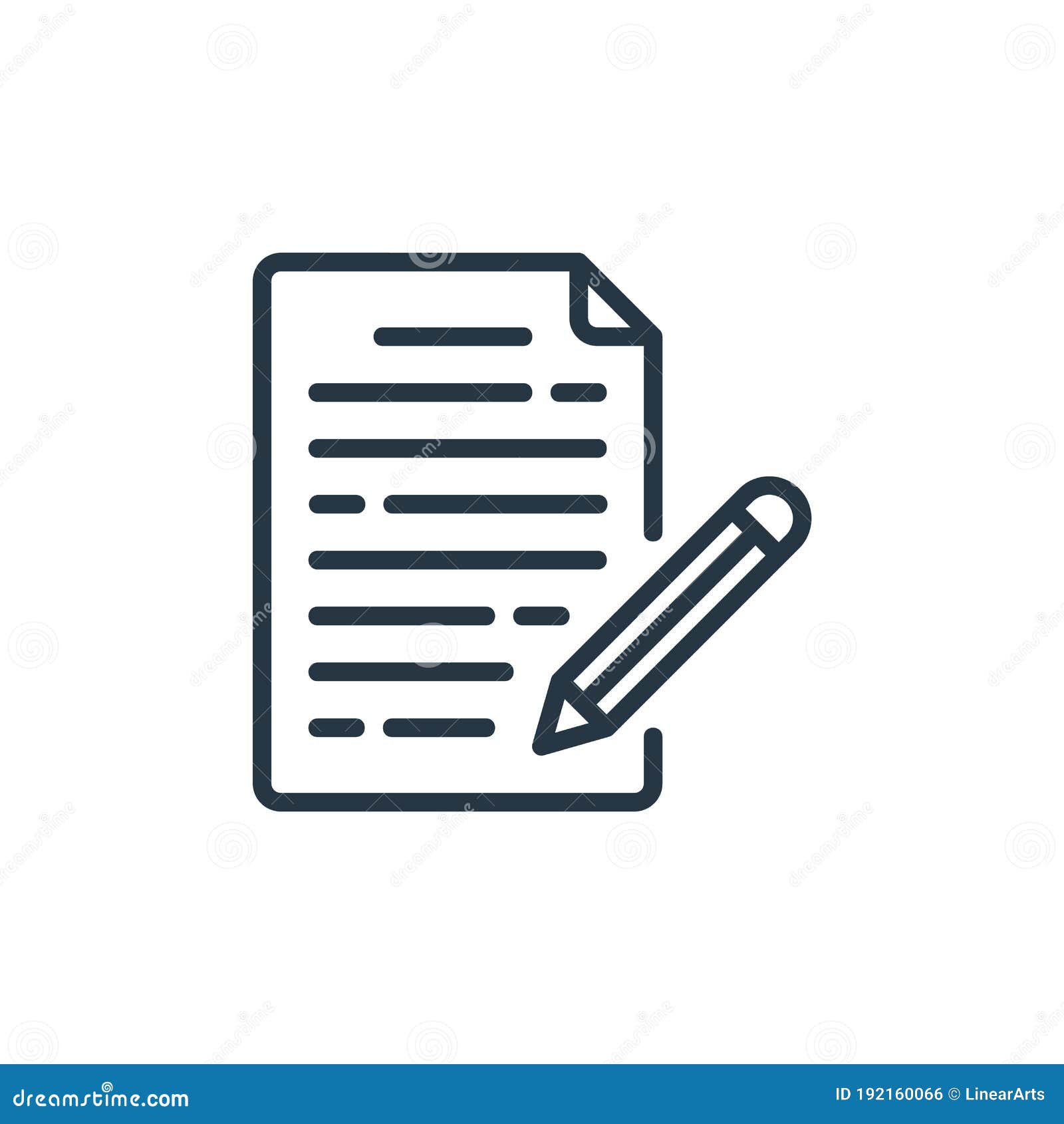 Copywriting Icon Vector from Seo and Marketing Concept. Thin Line ...