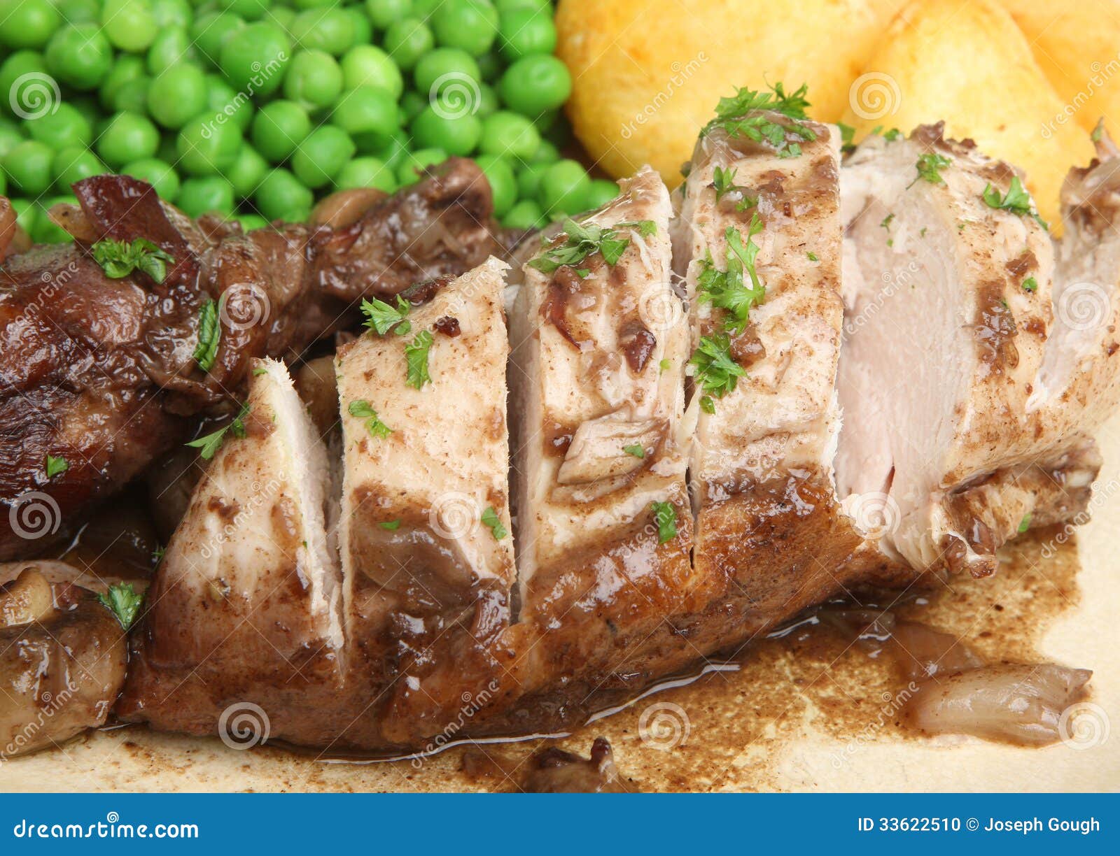 Coq au Van Chicken Breast stock photo. Image of marinated - 33622510