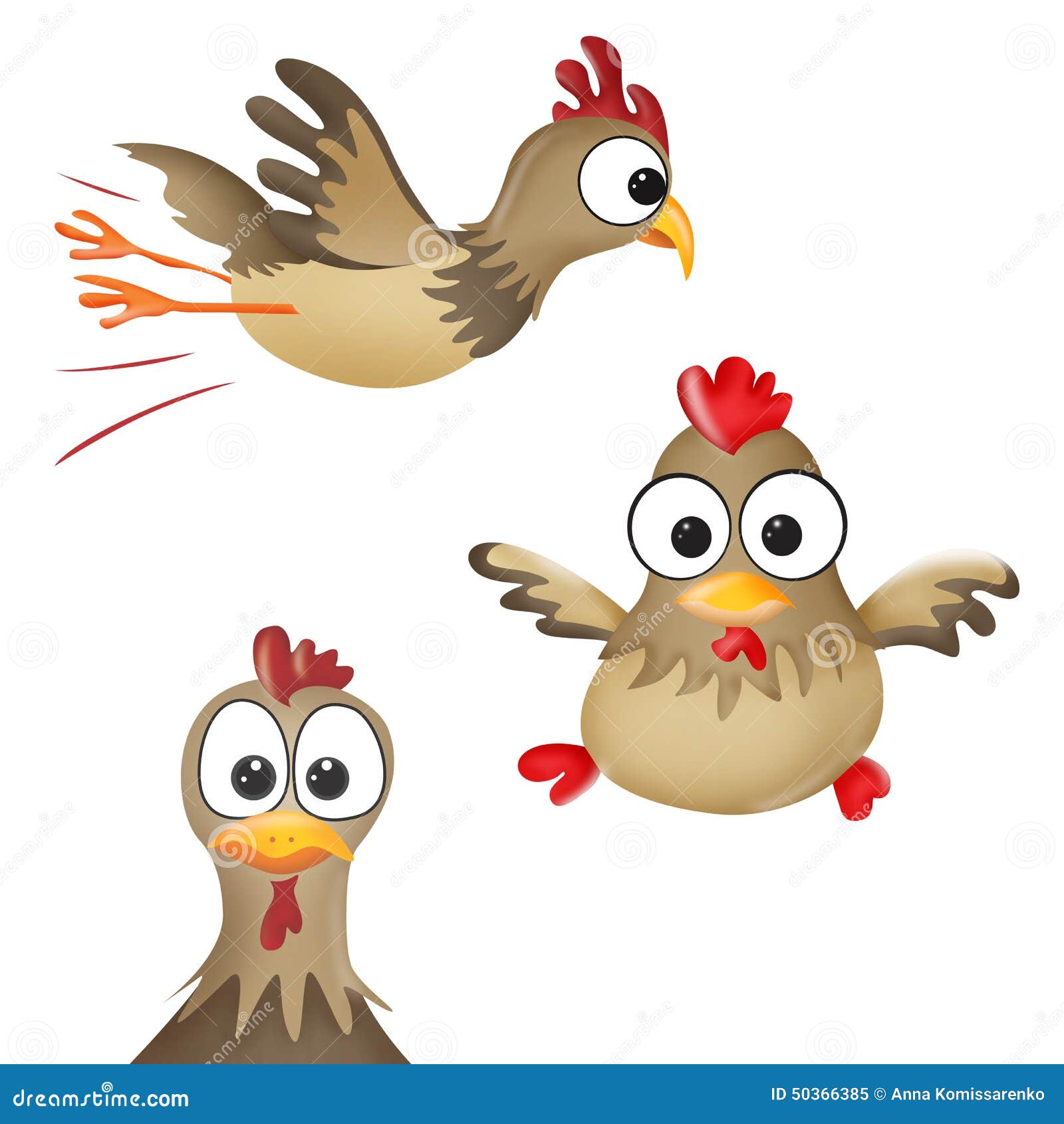 Coq drôle illustration stock. Illustration du beau, illustration - 50366385