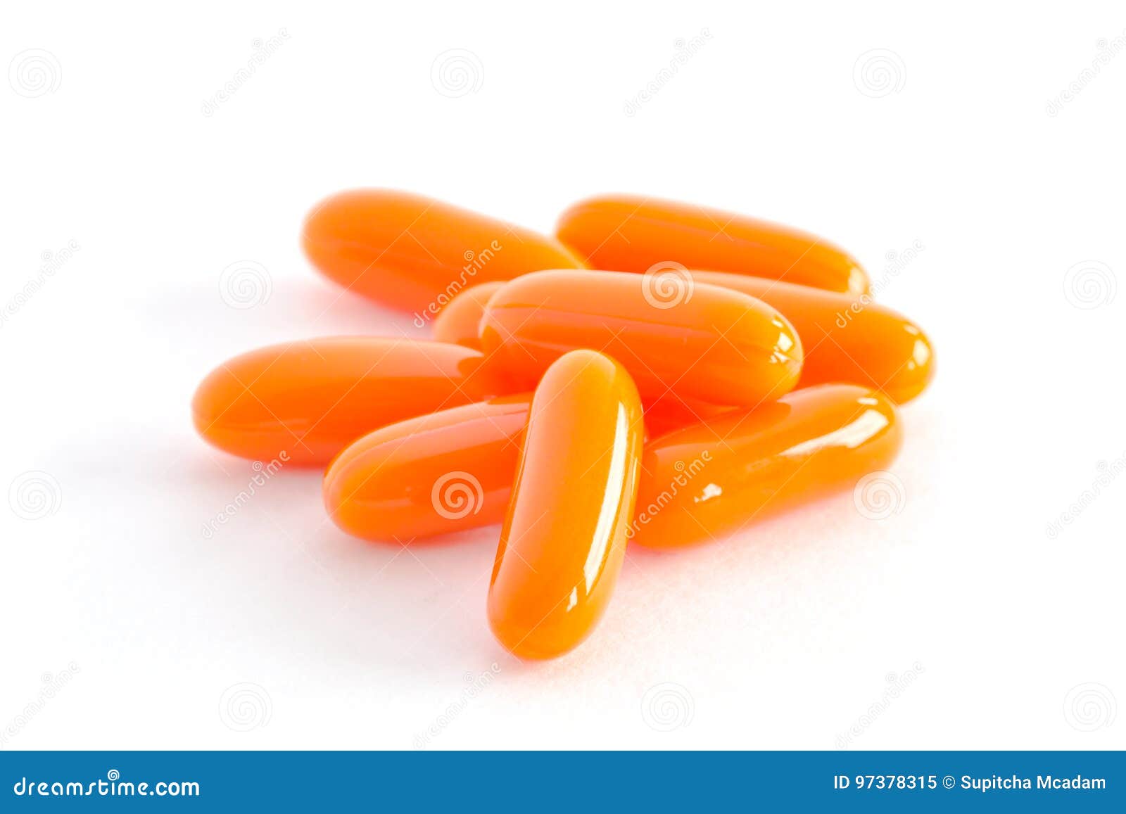 CoQ10 Gel Vitamin Supplement Capsules. Stock Image - Image of pill ...