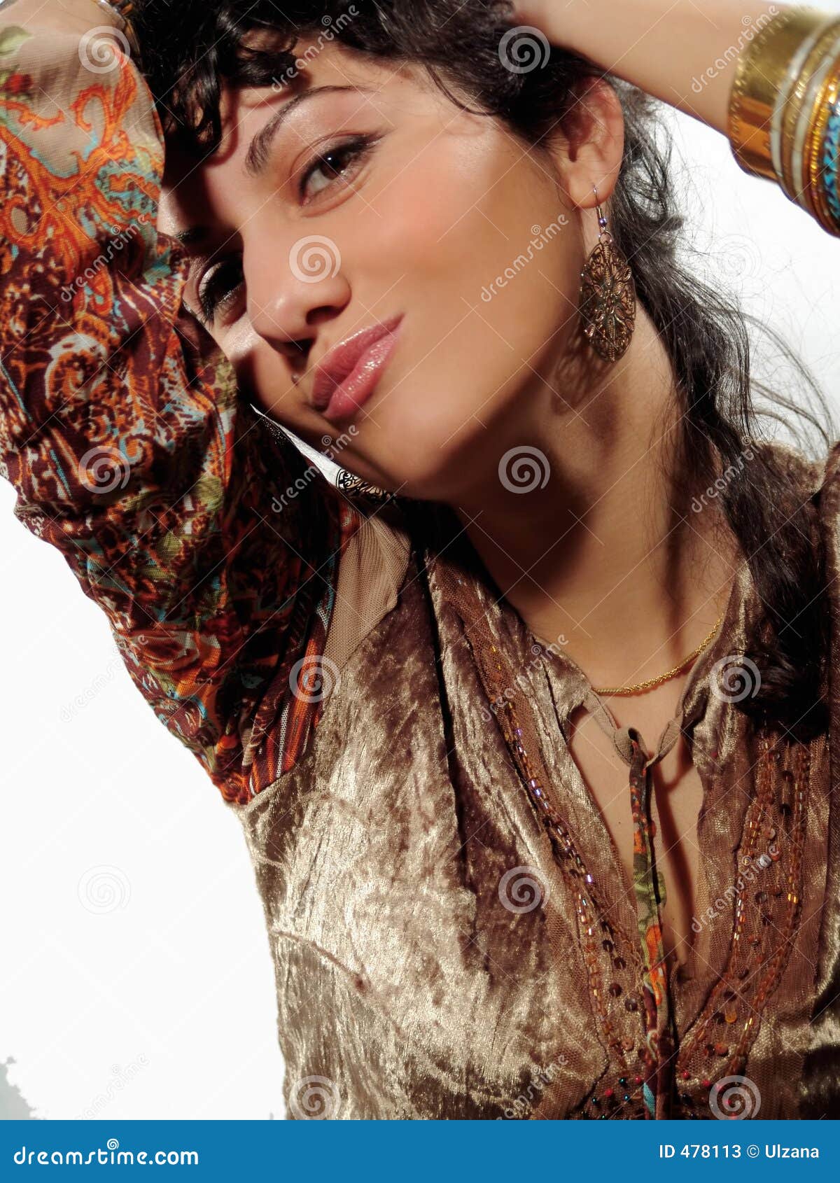 Coqueta imagen de archivo. Imagen de joven, feliz, ojos - 478113