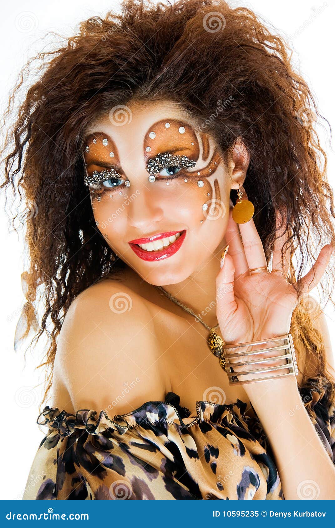 Coquette girl stock image. Image of pretty, close, face - 10595235