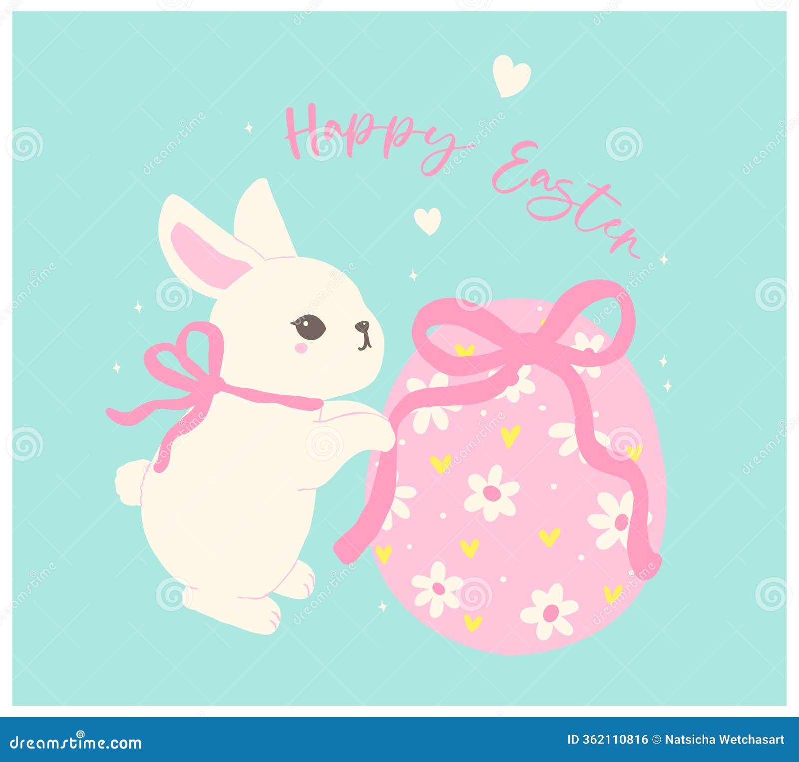 Whimsical Rabbit Character With Glasses Beside A Clock Royalty-Free ...