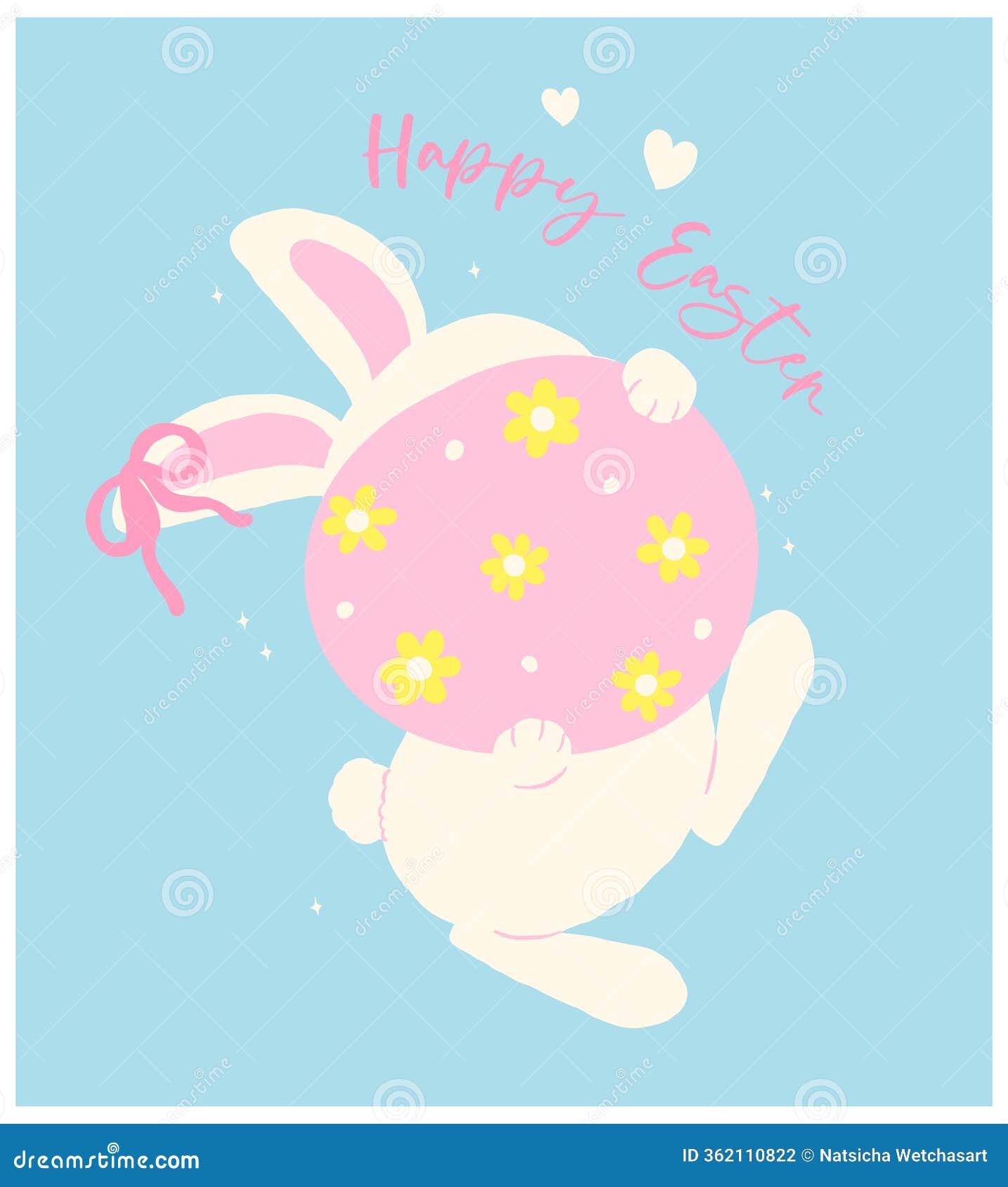 Whimsical Rabbit Character With Glasses Beside A Clock Royalty-Free ...