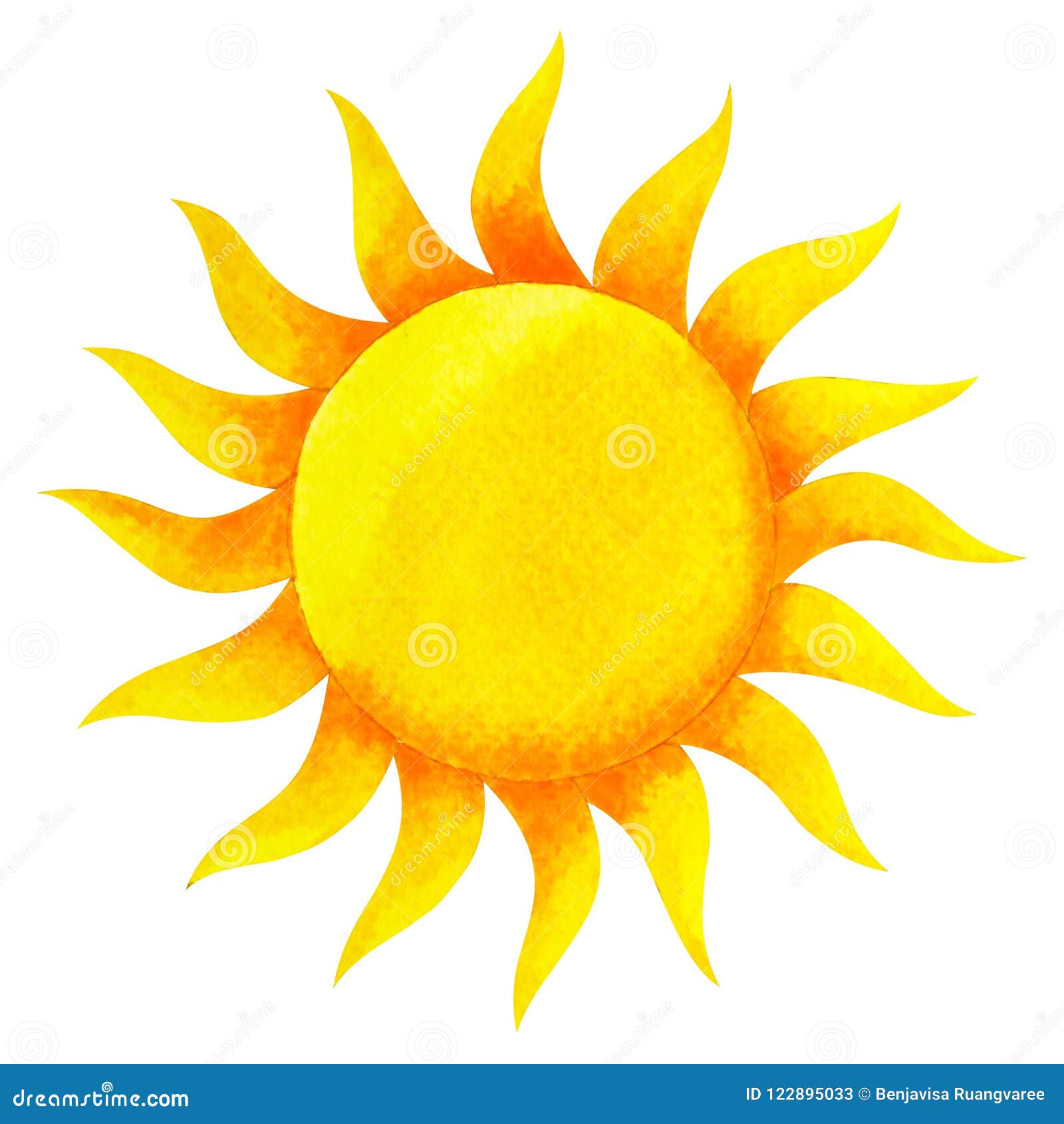 Cor Amarela Do Conceito Do Sol Do Plexo Solar Do Símbolo Do Chakra ...