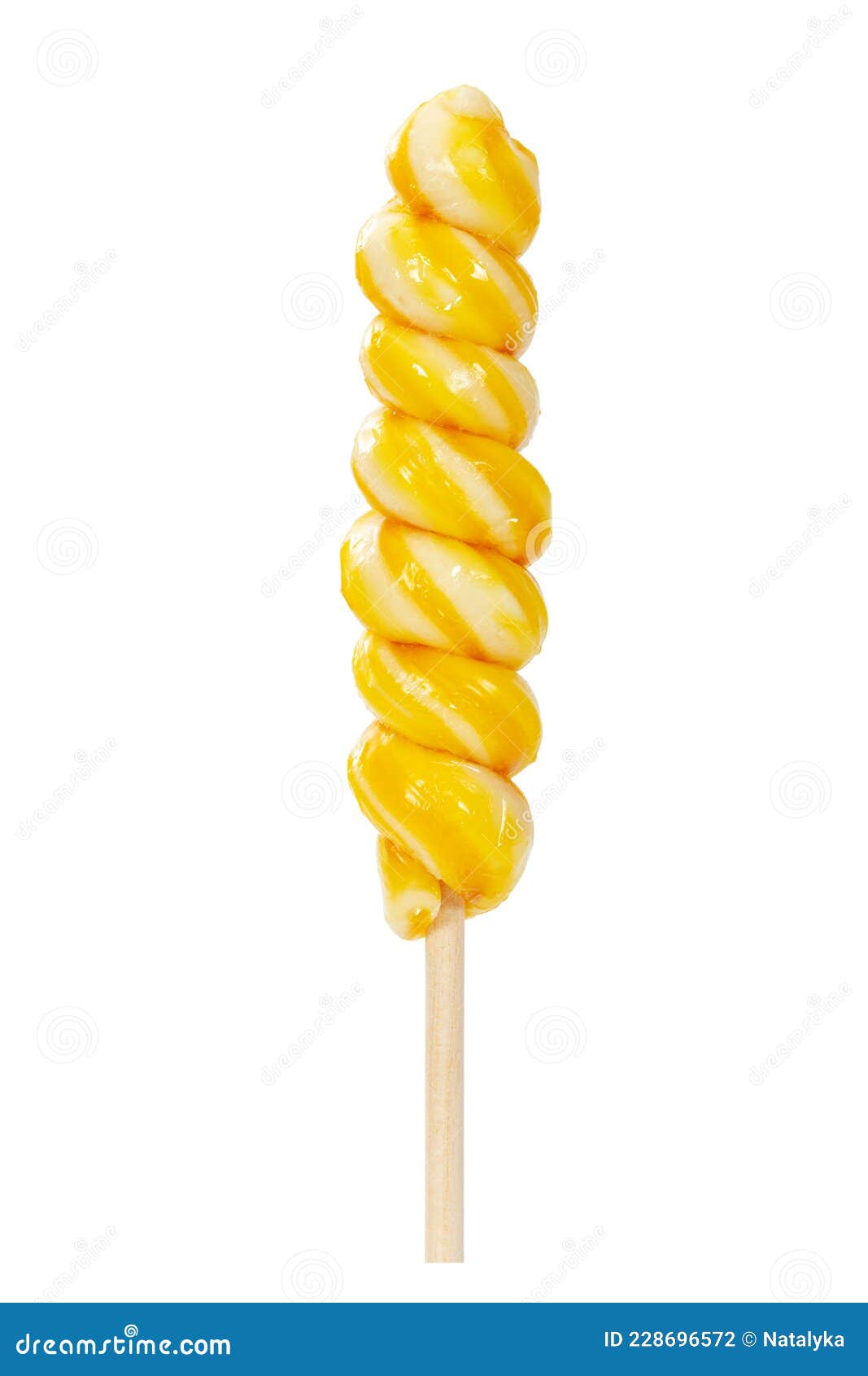 Cor Amarelo-lipop Doce Isolada Em Branco Foto de Stock - Imagem de ...