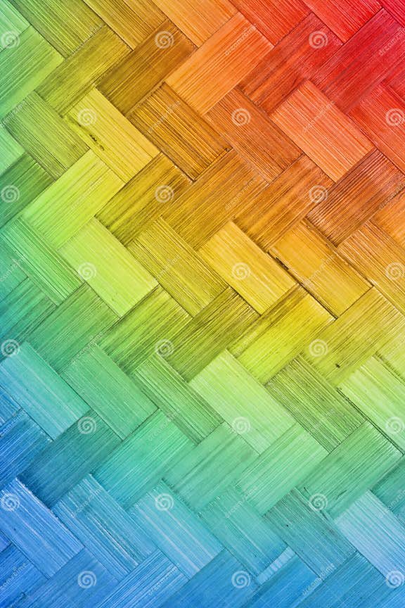 Cor Da Textura De Bambu Do Weave Multi Imagem de Stock - Imagem de ...
