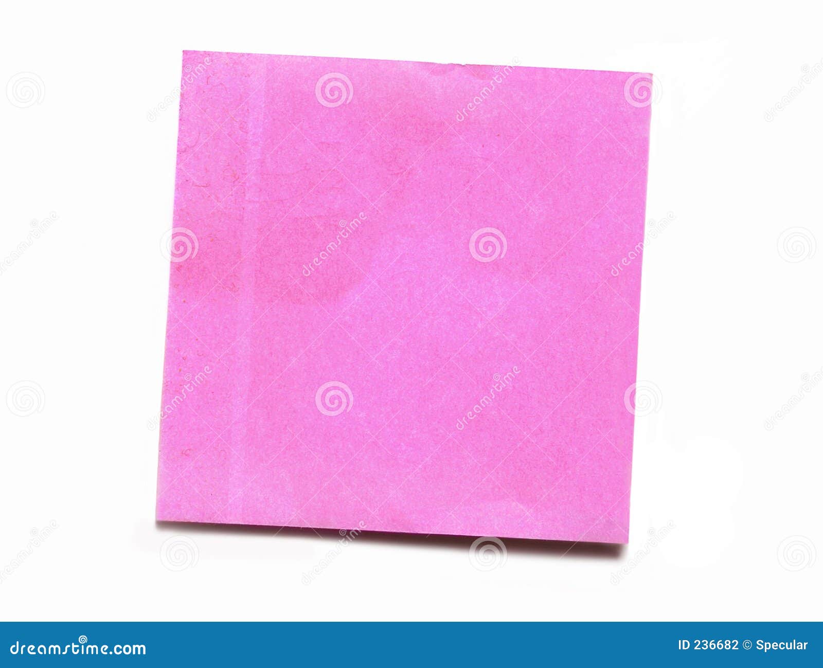 Cor-de-rosa do post-it foto de stock. Imagem de papel, nota - 236682