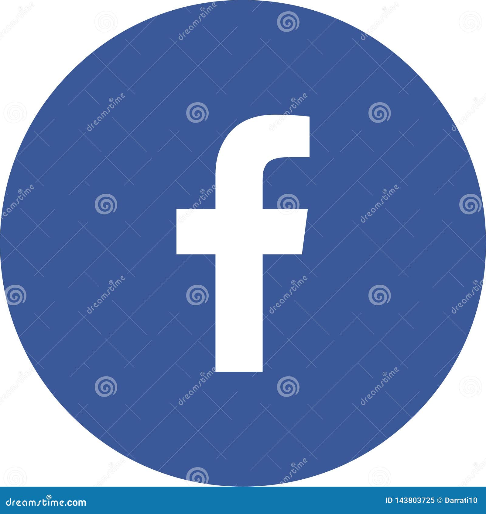Cor Do Vetor Do Facebook Do Logotipo Do ícone Imagem Editorial ...