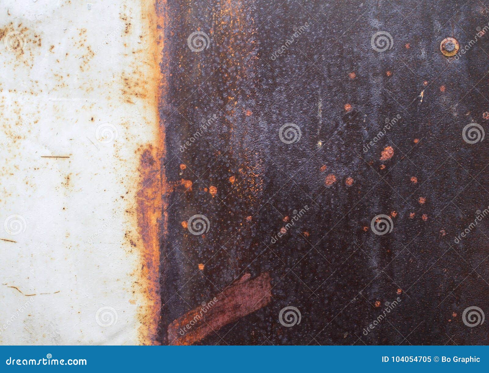 Cor Oxidada Do Branco Do Painel Do Metal Imagem de Stock - Imagem de ...