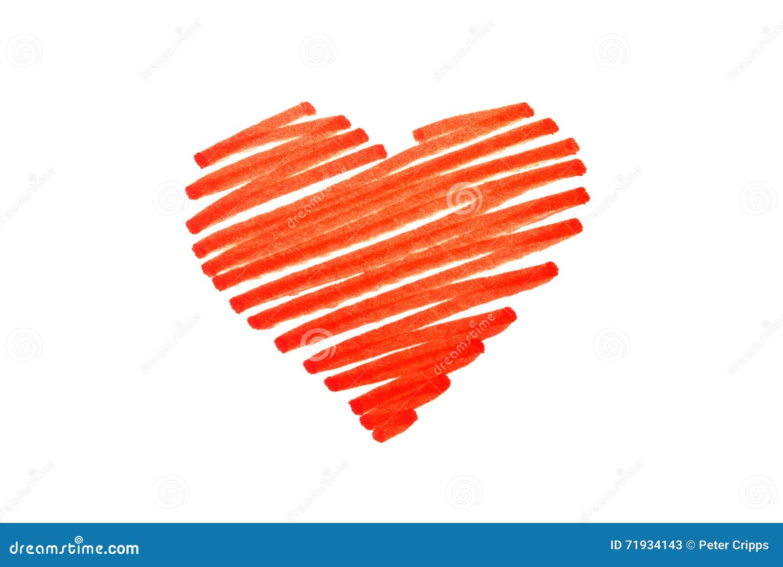 Coração da pena imagem de stock. Imagem de rabisco, amor - 71934143