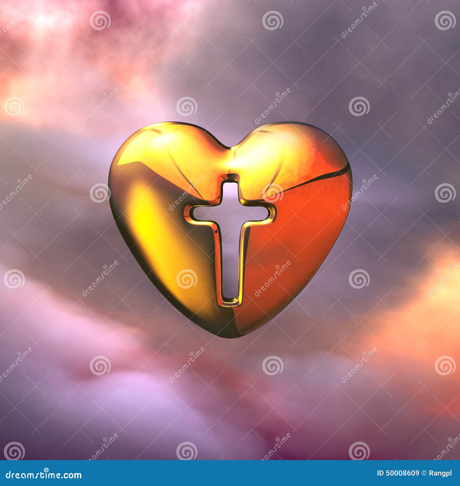 Coração Transversal Santamente Ilustração Stock - Ilustração de alma ...