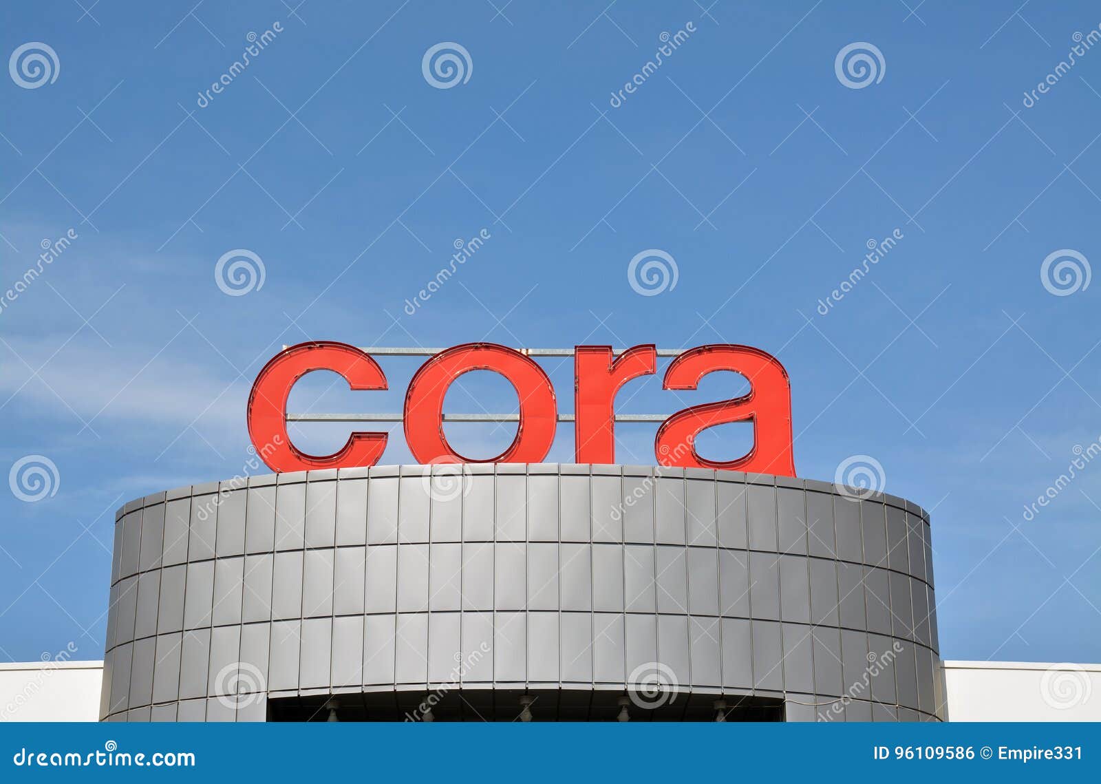Cora-Grossmarktlogo redaktionelles foto. Bild von system - 96109586