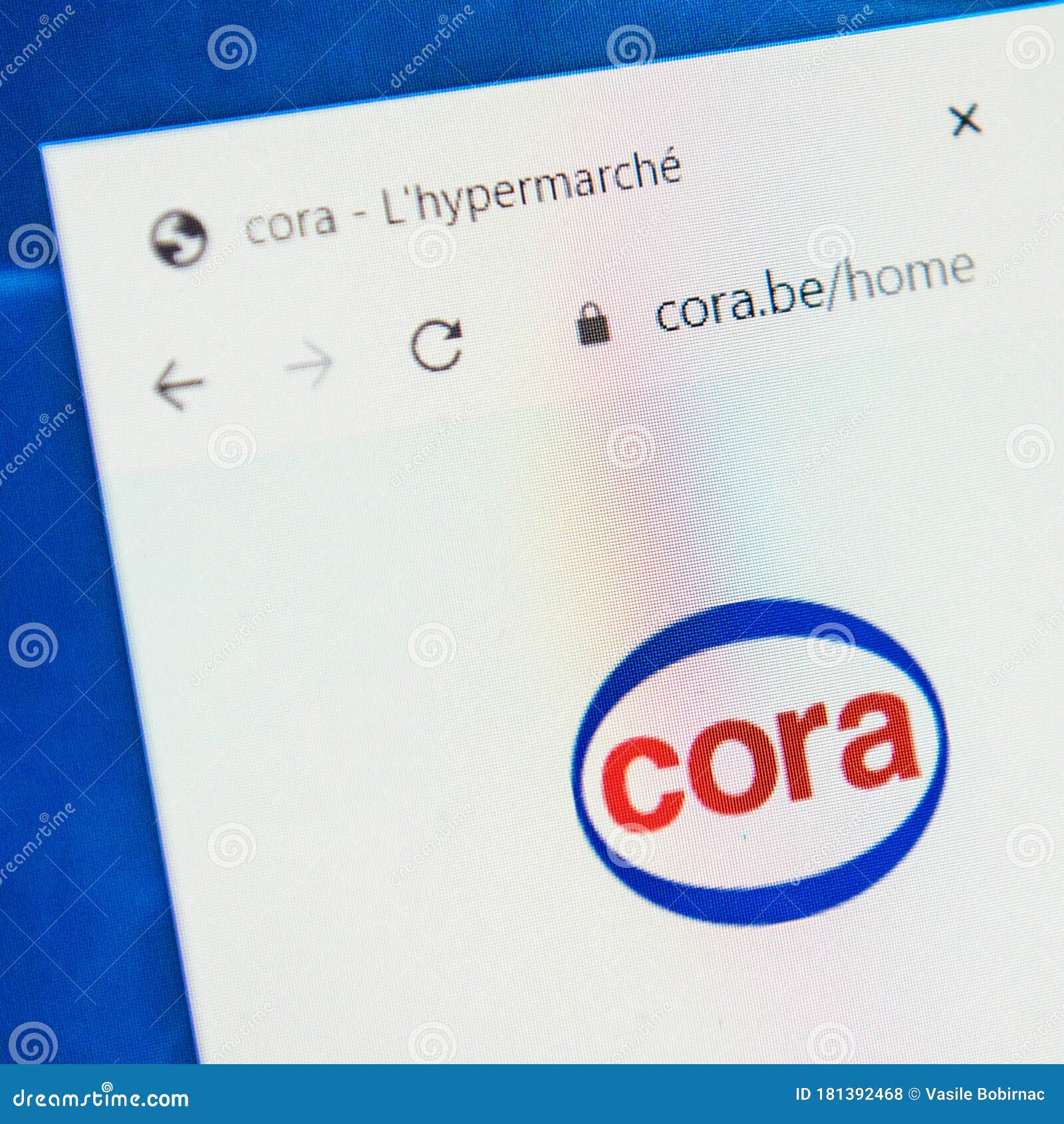 Cora Web Site. Selective Focus. Editorial Stock Photo - Image of focus ...