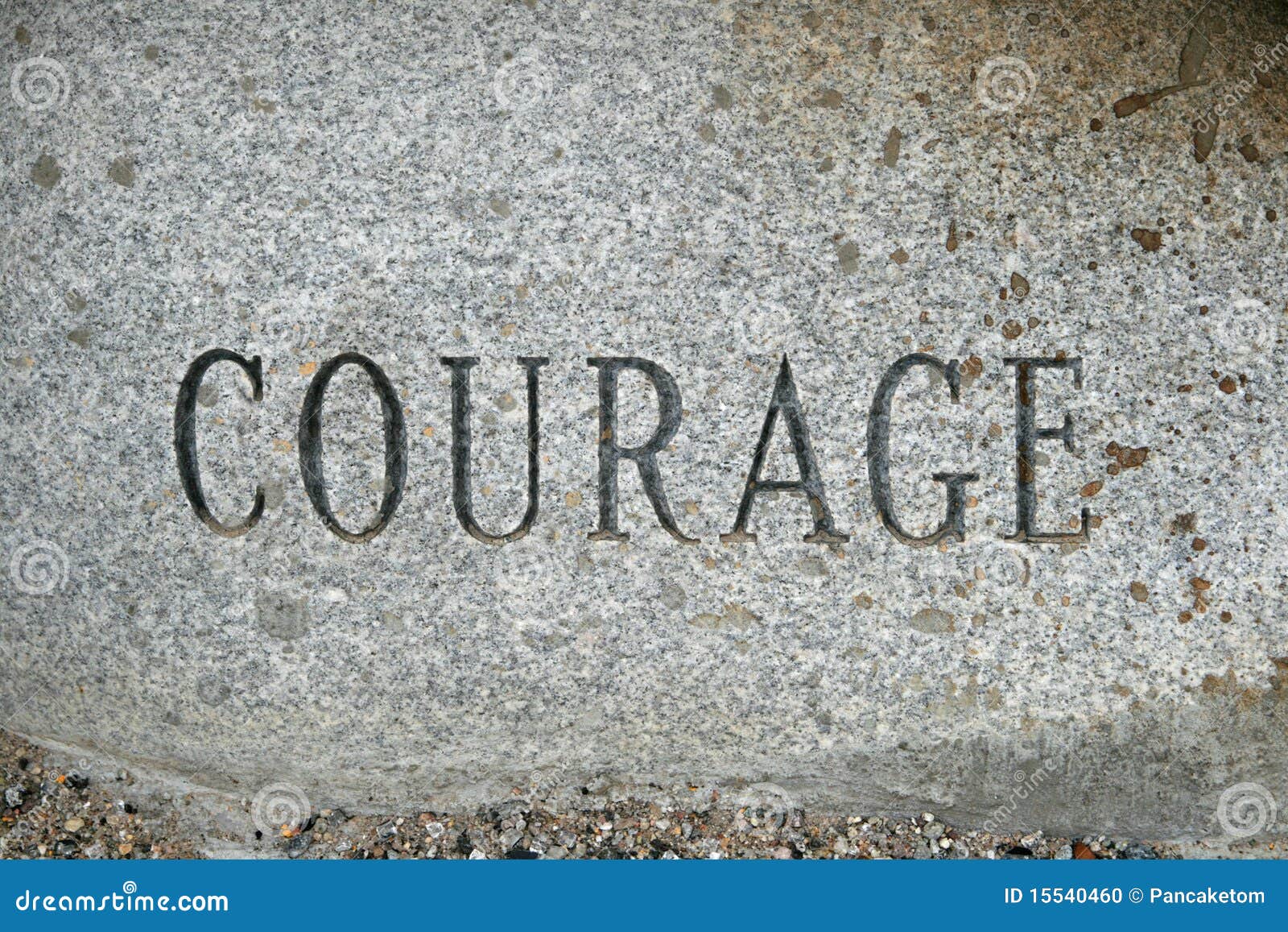 Coraggio fotografia stock. Immagine di bobina, liscio - 15540460