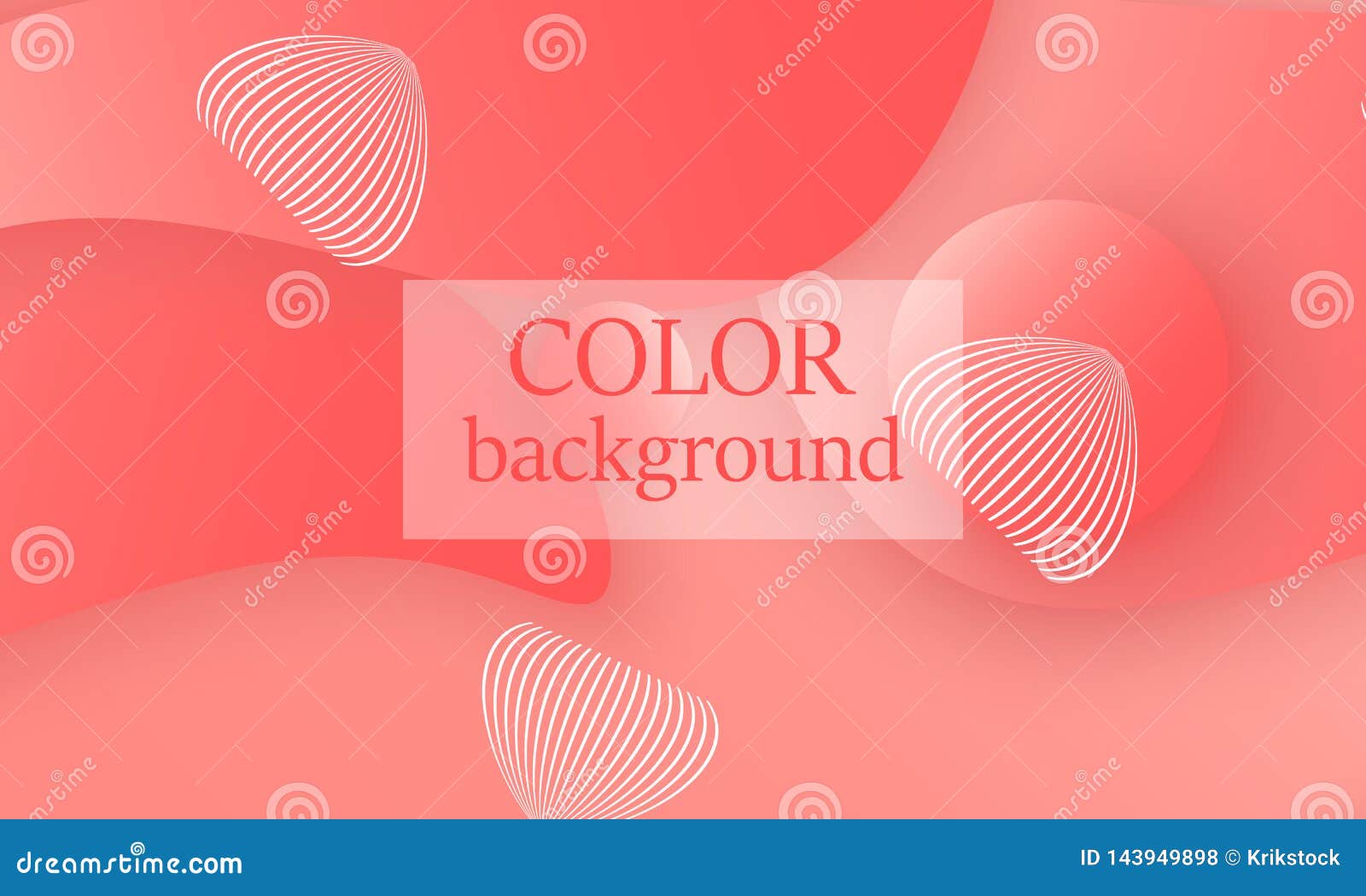 Coral Color Abstract Background. Vector. Stock Vector - Illustration of ...