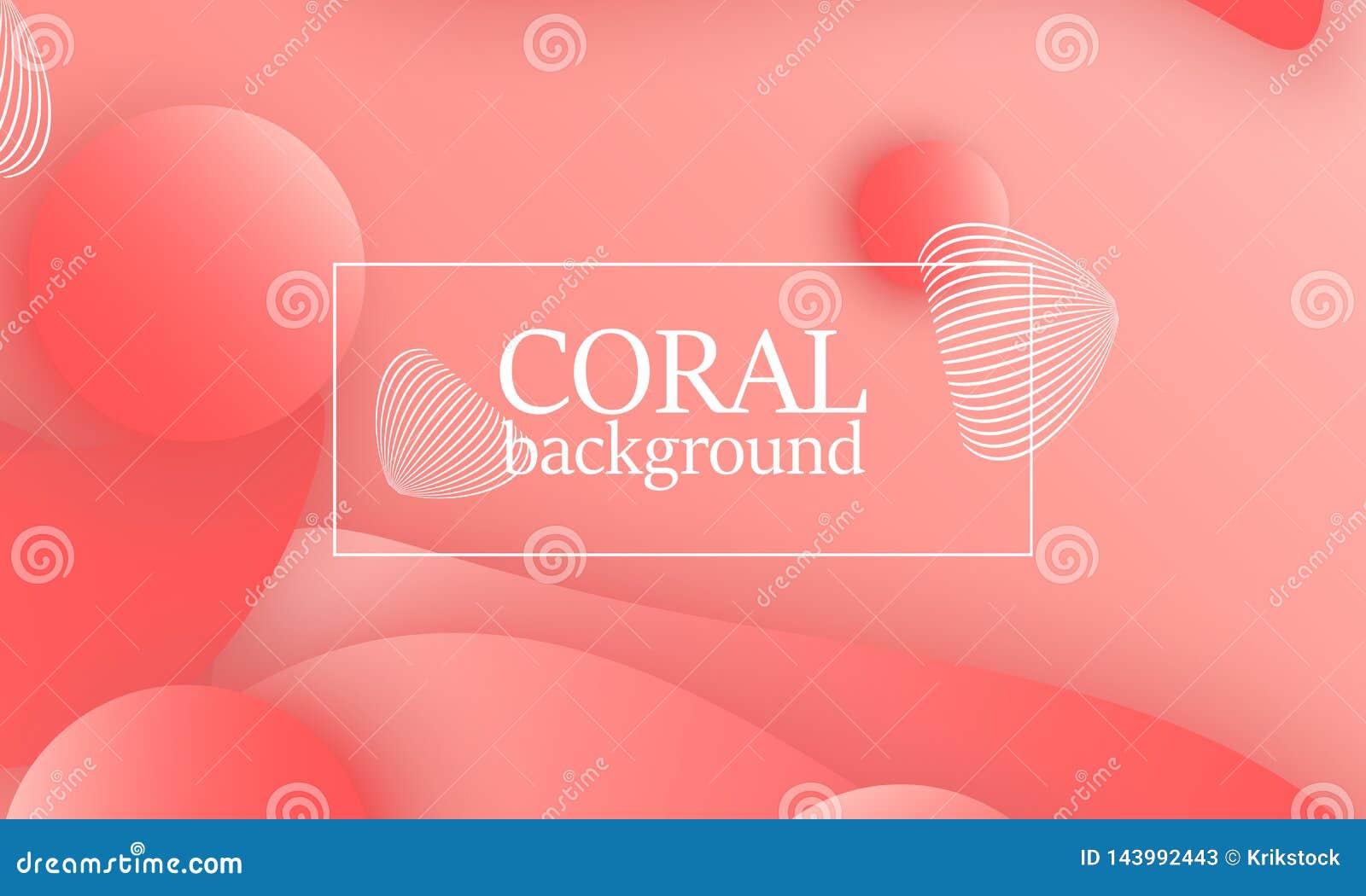 Coral Color Abstract Background. Vector. Stock Vector - Illustration of ...