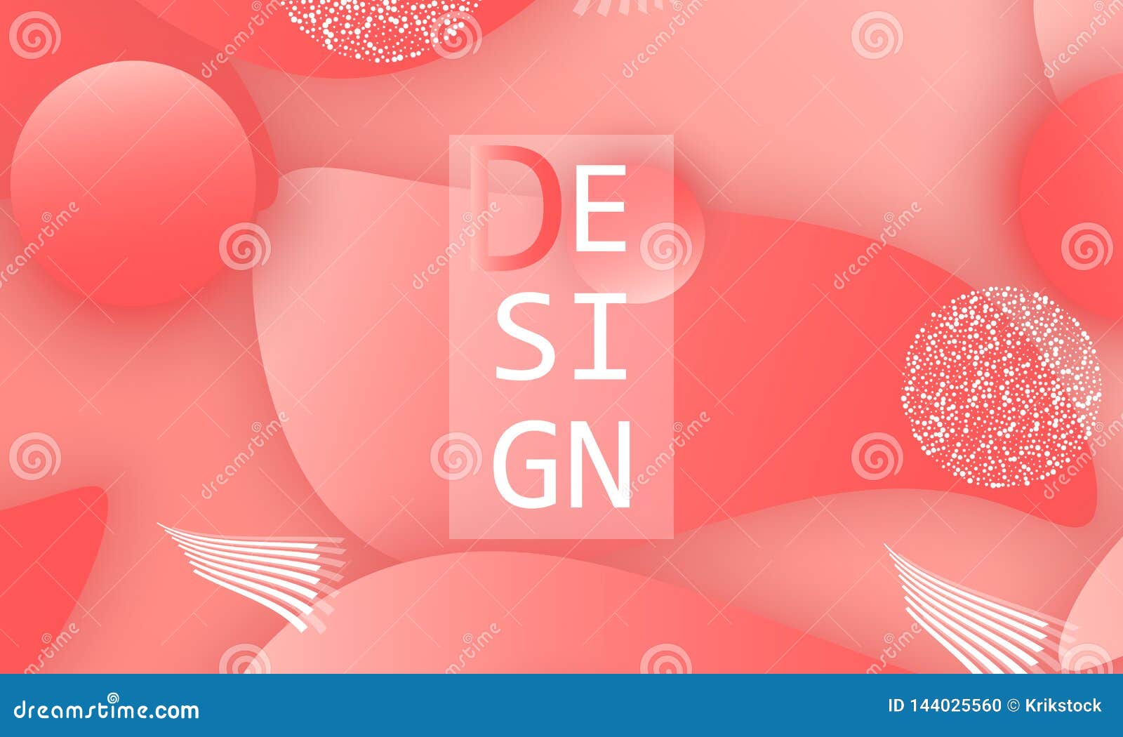 Coral Color Abstract Background. Vector Stock Illustration ...