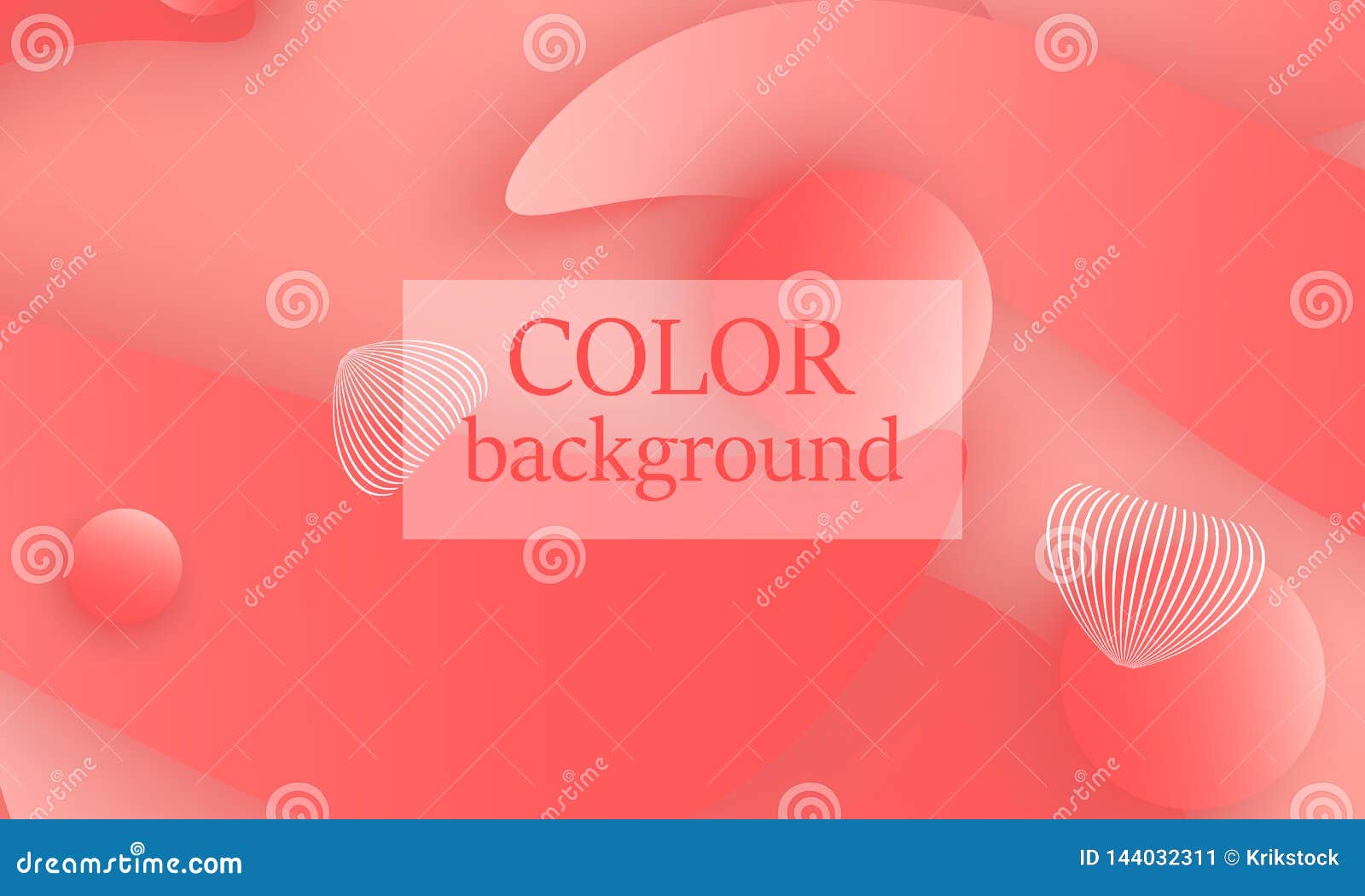 Coral Color Abstract Background. Vector. Stock Vector - Illustration of ...