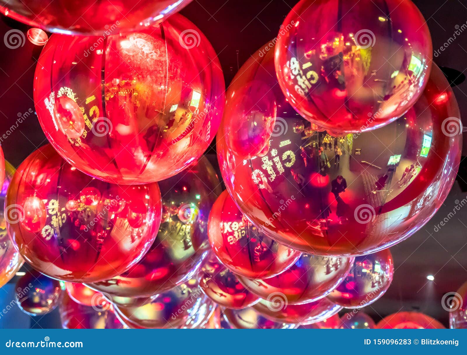 Coral air balloons editorial stock photo. Image of birthday - 159096283