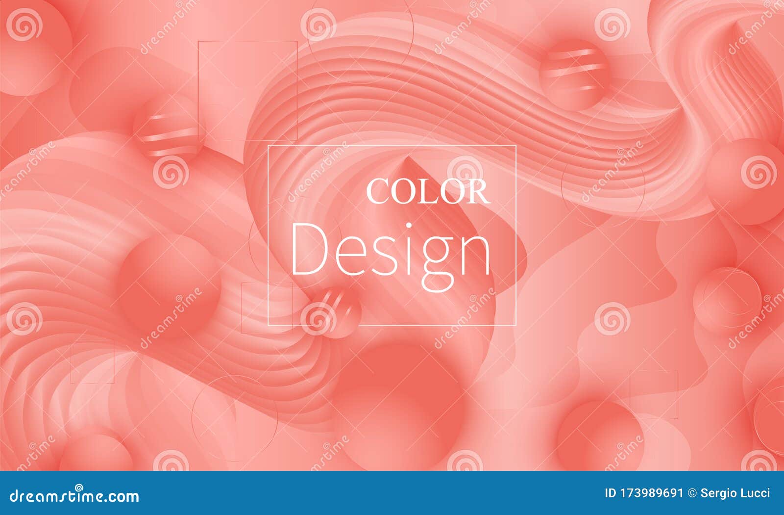 Coral Background. Vector Illustration. Pink Fluid Stock Vector ...