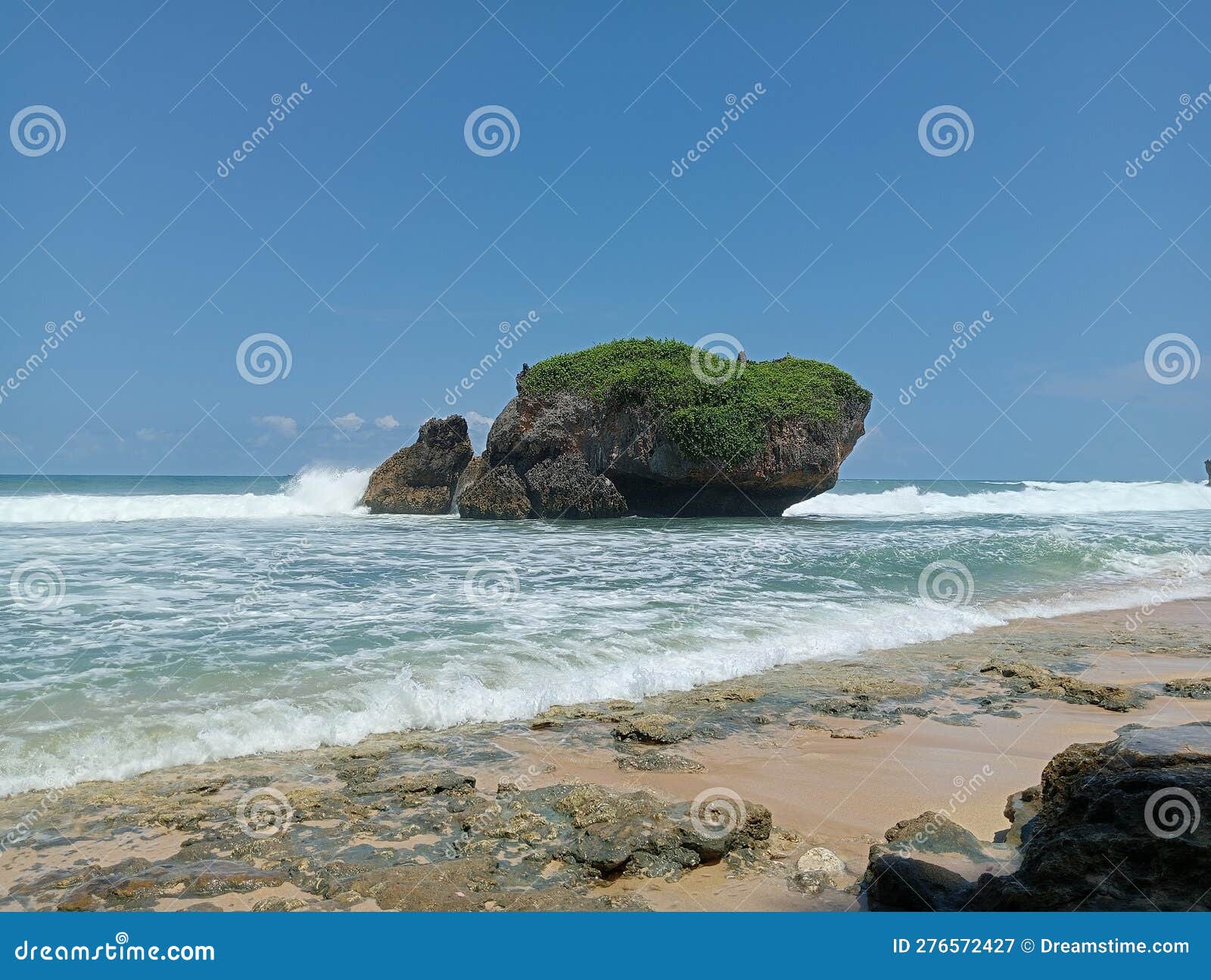 Coral on the Beach Which is Often Hit by Waves To Weathering Stock ...